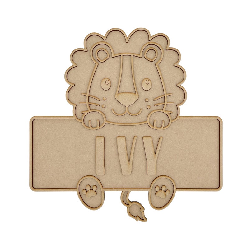 Blank Craft Kit Laser Cut Wooden MDF Jungle Theme Nursery - Etsy