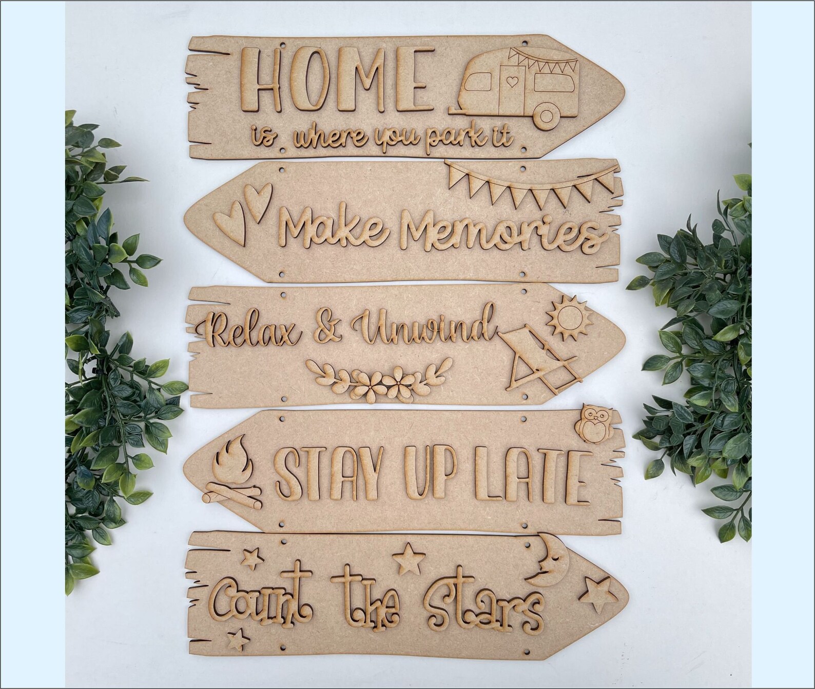 Blank Craft Kit Laser Cut Wooden MDF Direction Sign Theme Room | Etsy