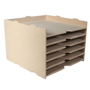 Storage Unit 6 Shelf for 12x12 Plastic Storage Containers Stackable ...