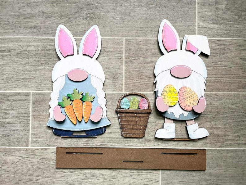 MDF Easter DIY Wooden Craft Blank Easter Bunny Gnome Gonk - Etsy