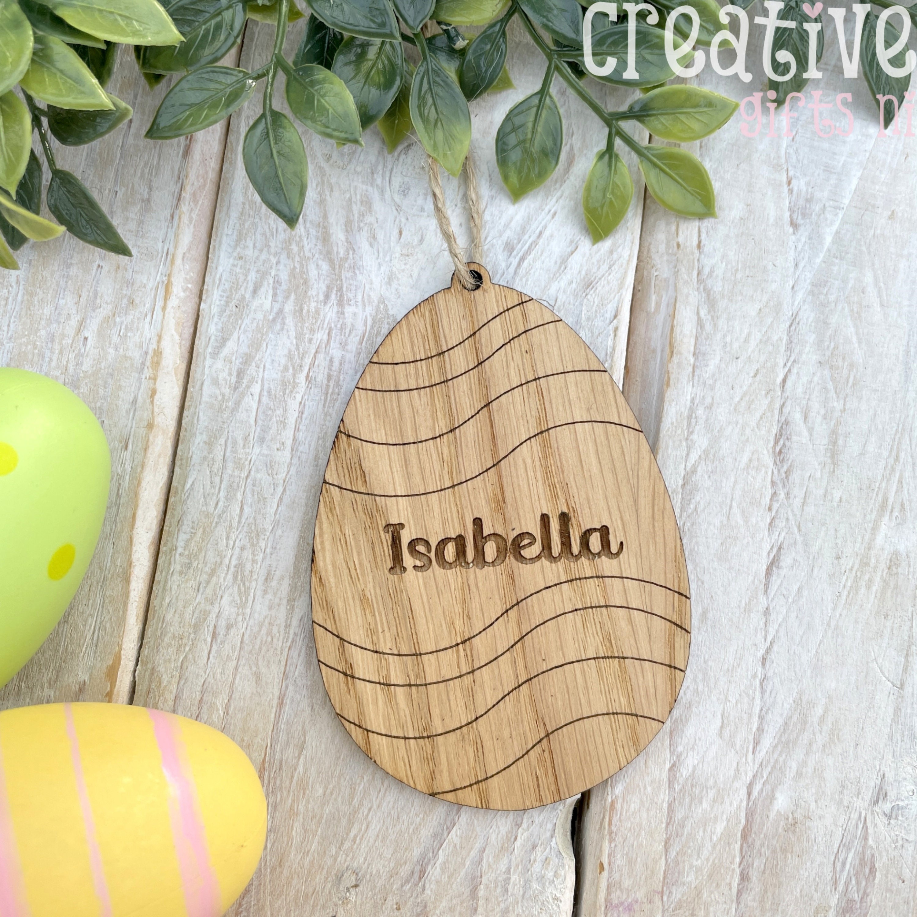 Personalised Oak Wooden Easter Theme Easter Decorations Easter Gnome ...