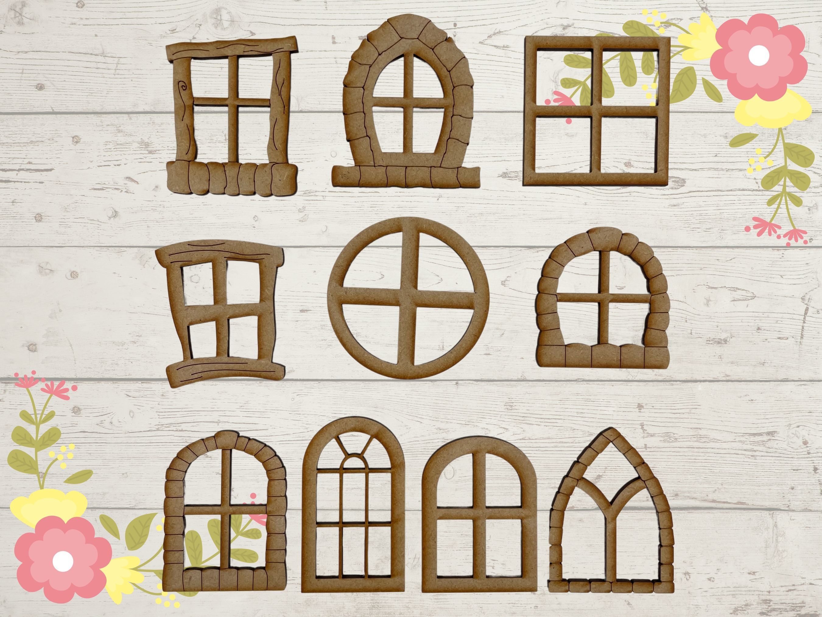 Fairy Cottage Windows Miniature Fairy Garden | Beneath The Ferns