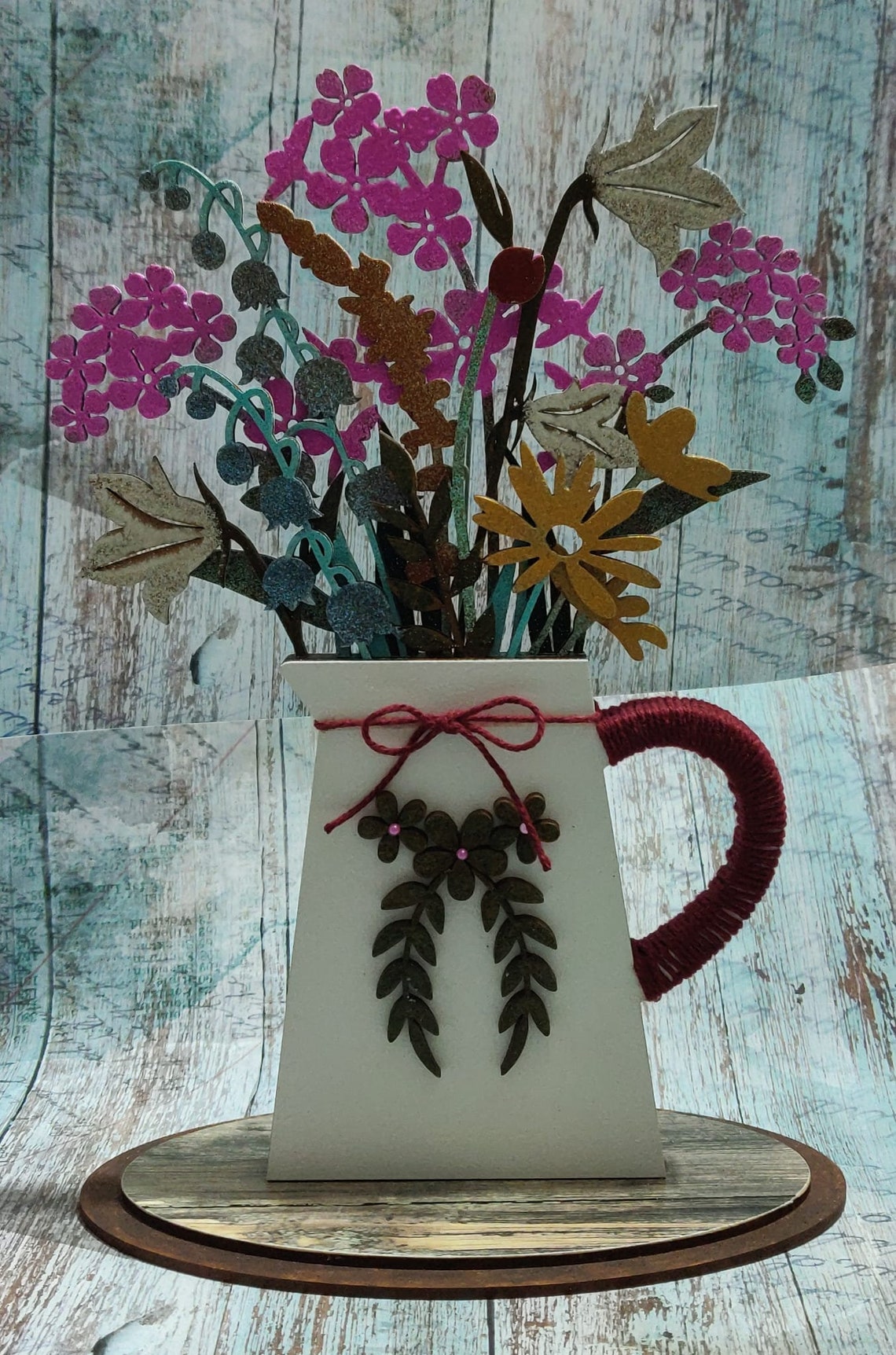 DIY 3D Layered MDF Flower Jug Make Your Own Flower Jug - Etsy UK