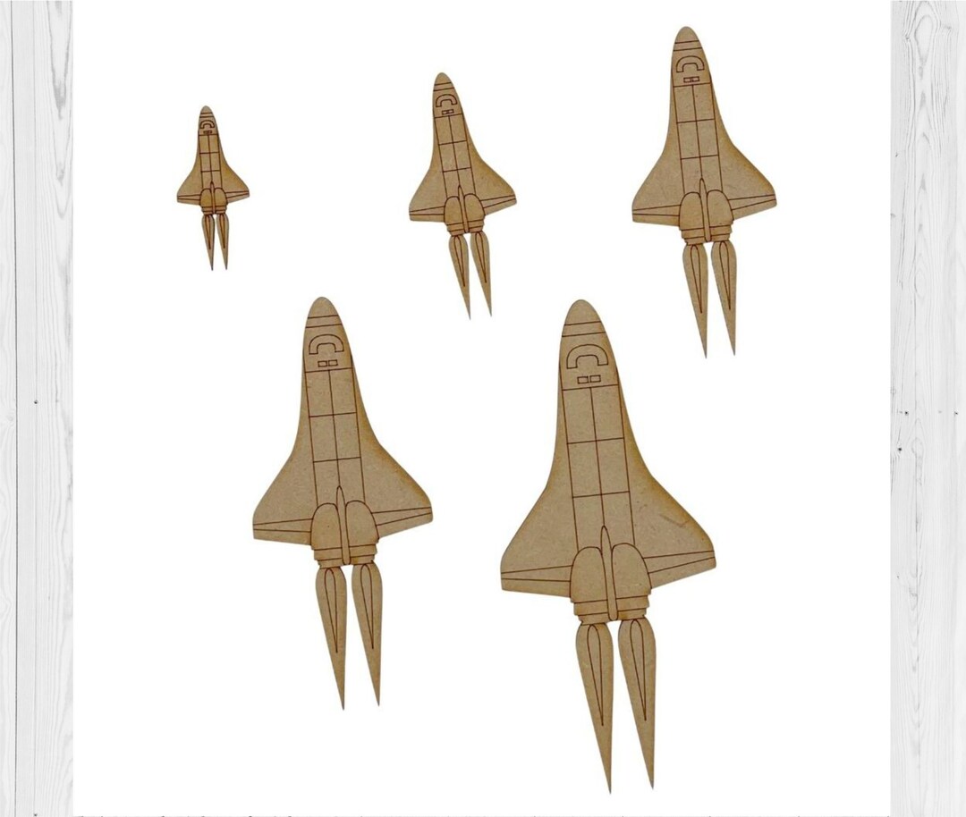 Space MDF Embellishments Craft Shape, Wood Blank DIY Decoration Space ...