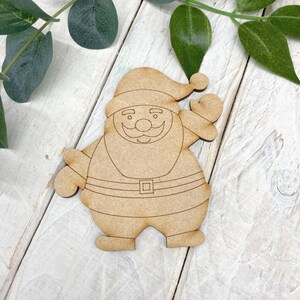 Christmas MDF Embellishments Craft Shape, Wood Blank DIY Decoration ...