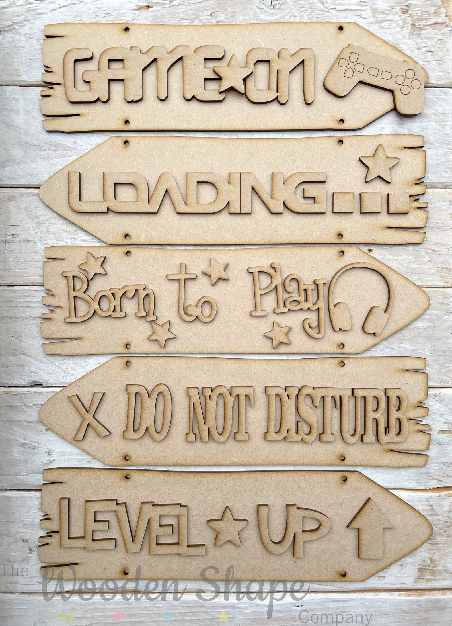 Blank Craft Kit Laser Cut Wooden MDF Direction Sign Theme Kids - Etsy