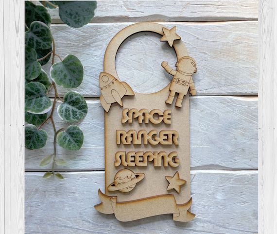 Blank Craft Kit Laser Cut Wooden MDF Door Hanger Room Sign - Etsy