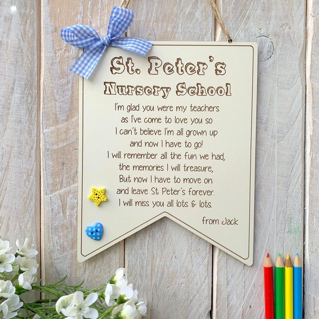 Unique Teacher Gift Plaque Sign I'm Glad You Were My Teachers - Etsy