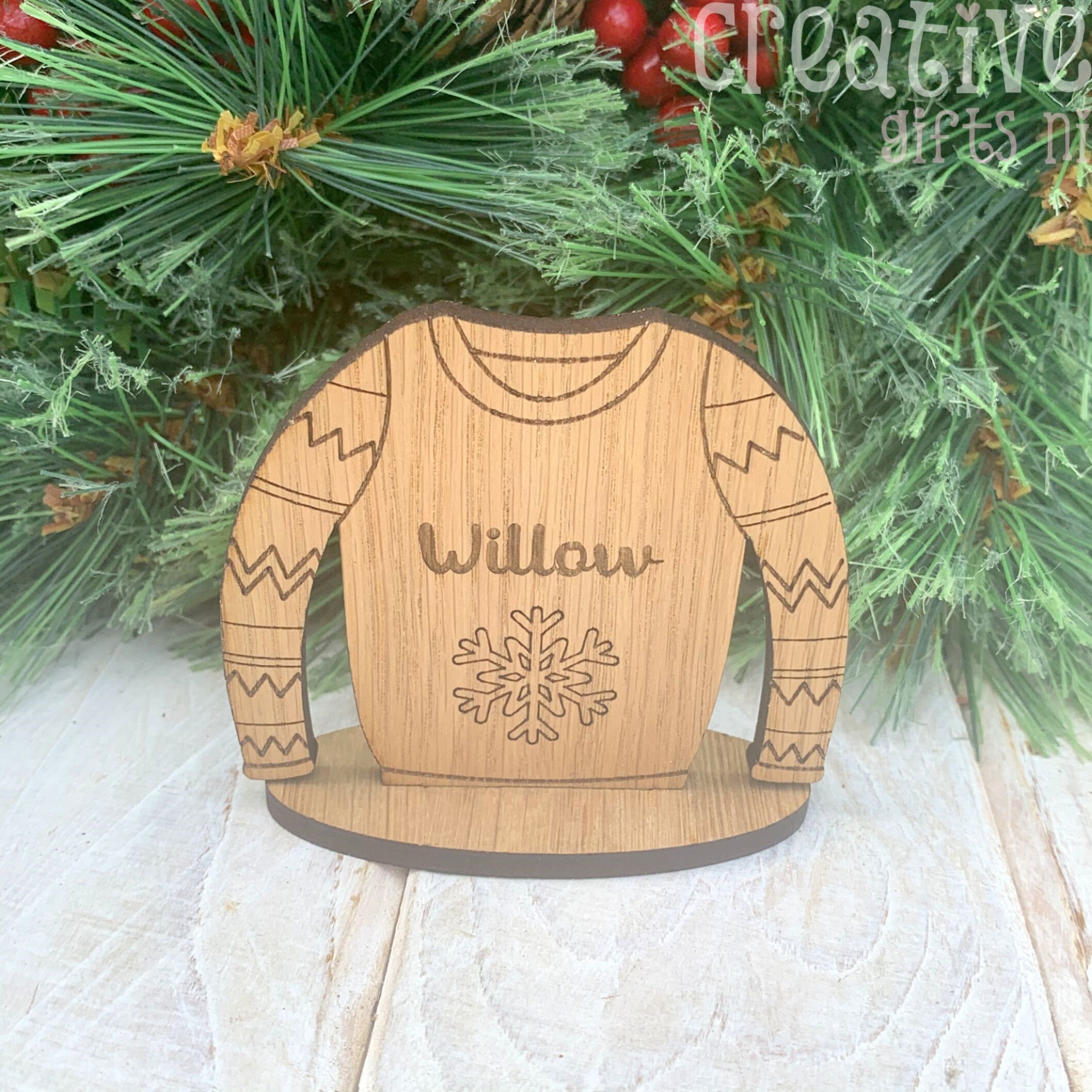 Personalised Oak Wooden Christmas Place Names Christmas Table - Etsy UK