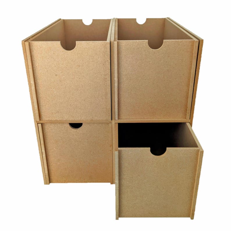 4 Drawer Kallax Insert, Kallax Storage Hack, 4 Drawer Unit, Flat Packed ...
