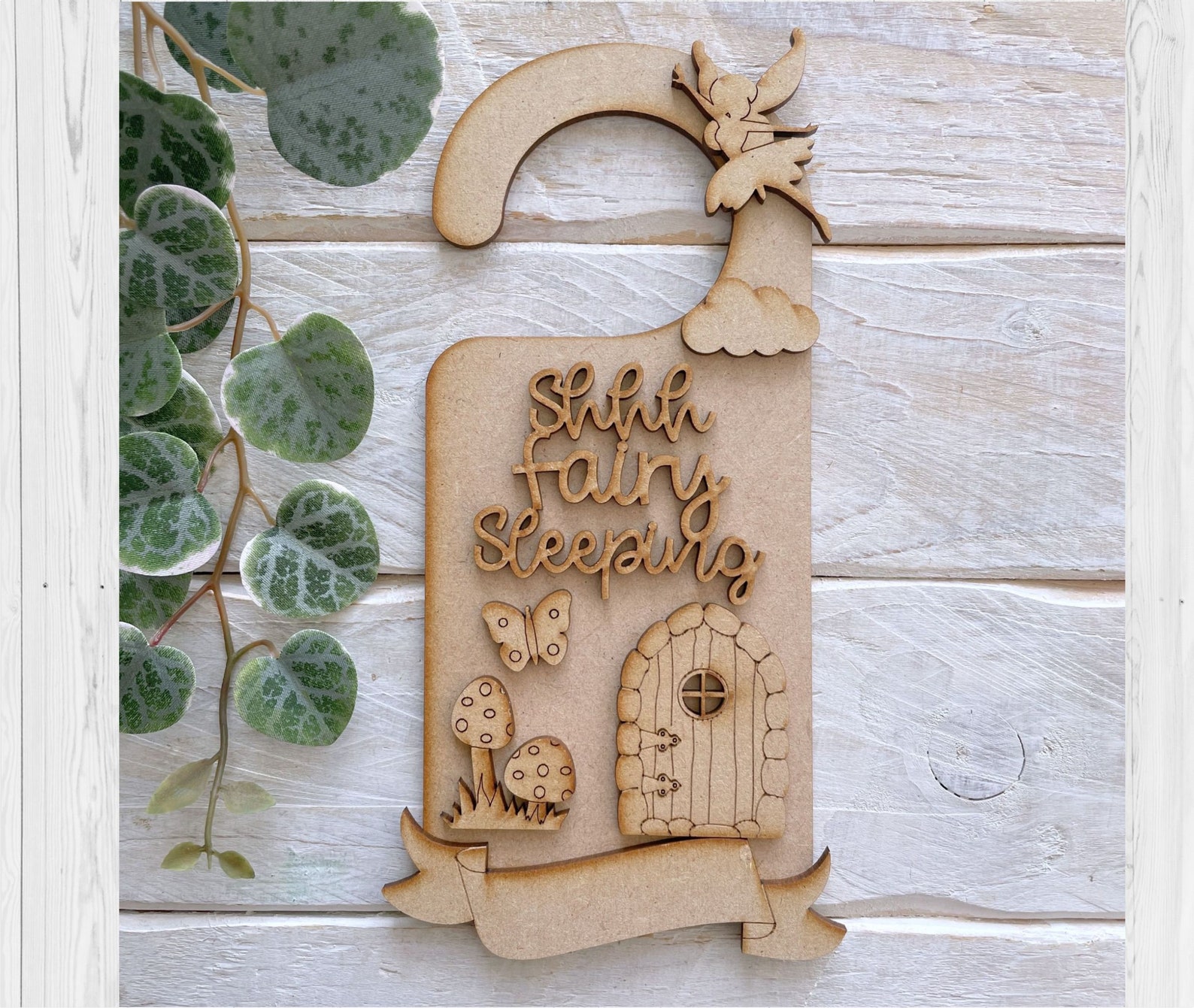 Blank Craft Kit Laser Cut Wooden MDF Door Hanger Room Sign | Etsy