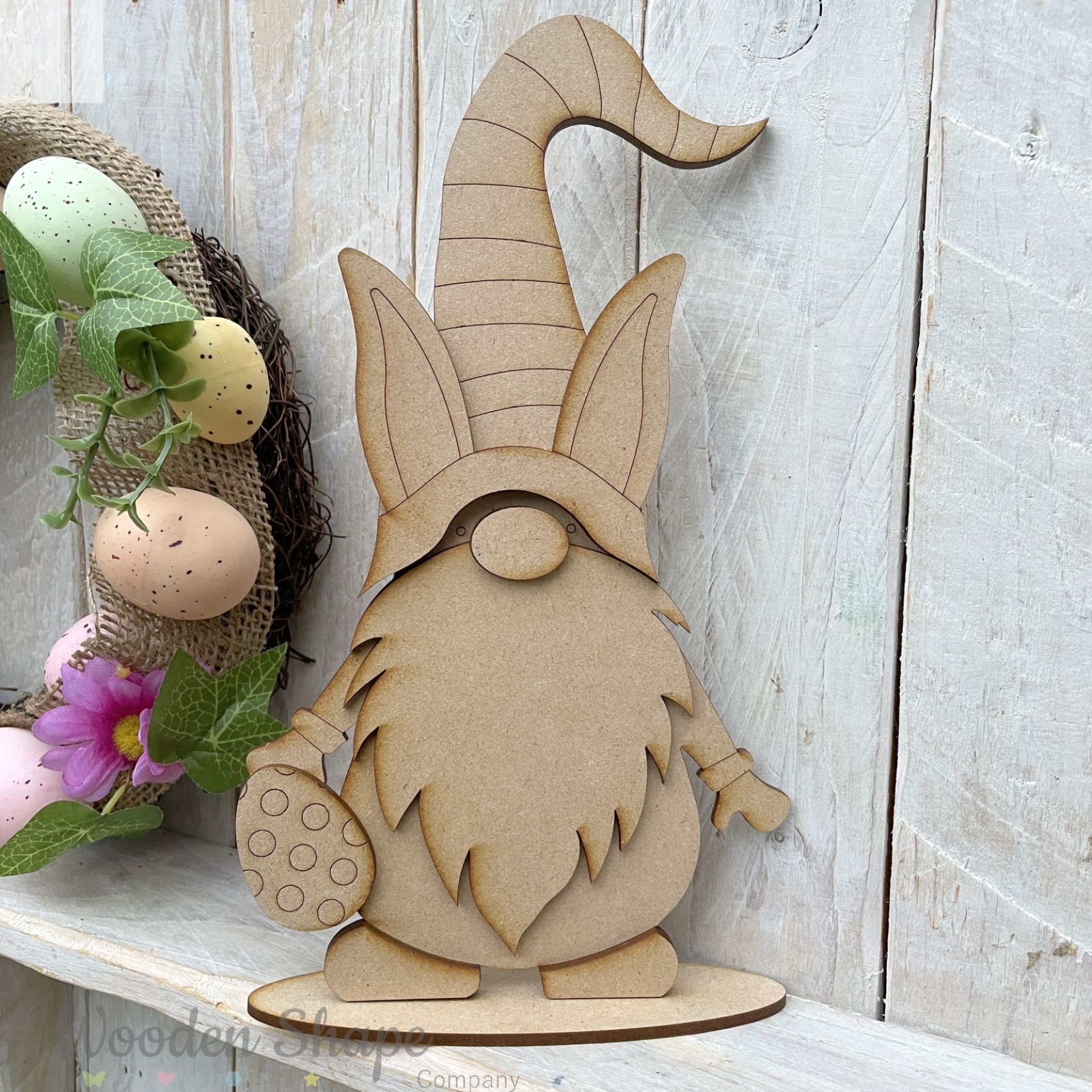MDF Laser Cut Freestanding Easter Gnome Gonk Gnome Boy Girl Easter Ears - Etsy UK