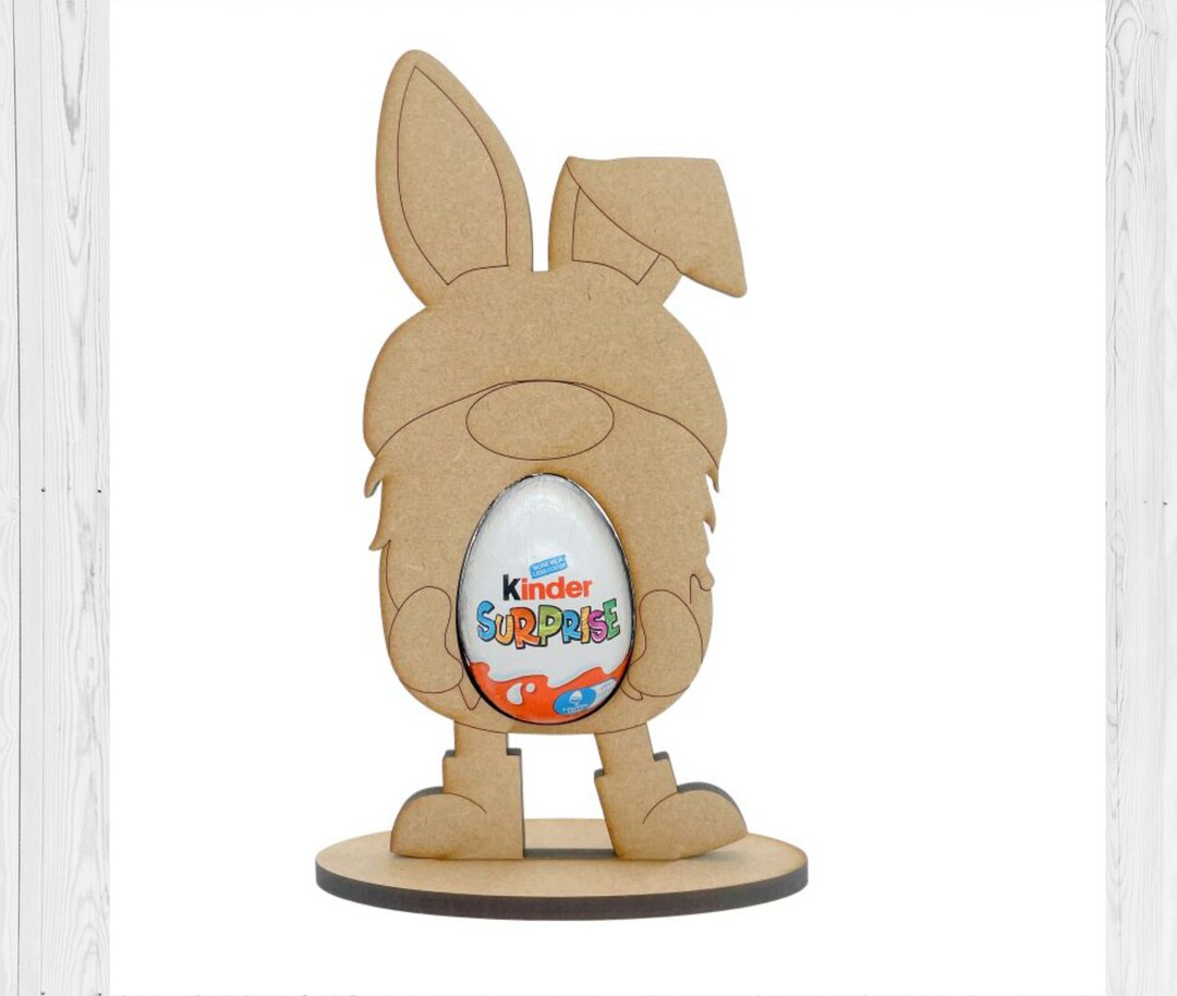 MDF Easter Kinder Egg Holder Wood Craft Blank Shape Kinder Egg Holder ...