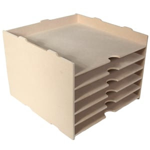 Storage Unit 6 Shelf for 12x12 Plastic Storage Containers Stackable ...