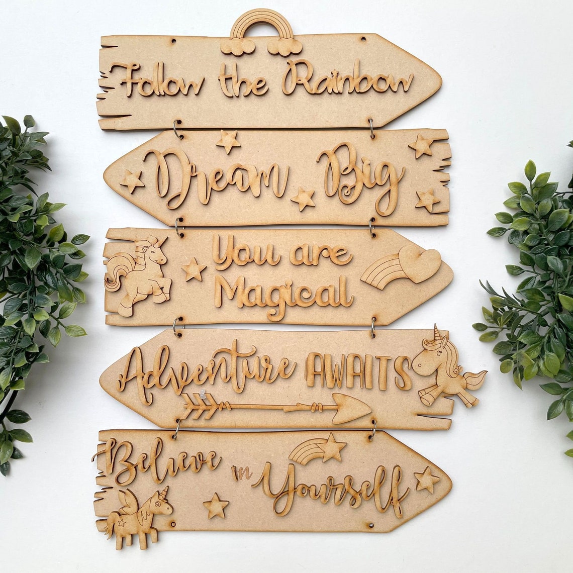 Blank Craft Kit Laser Cut Wooden MDF Direction Sign Theme Room | Etsy UK