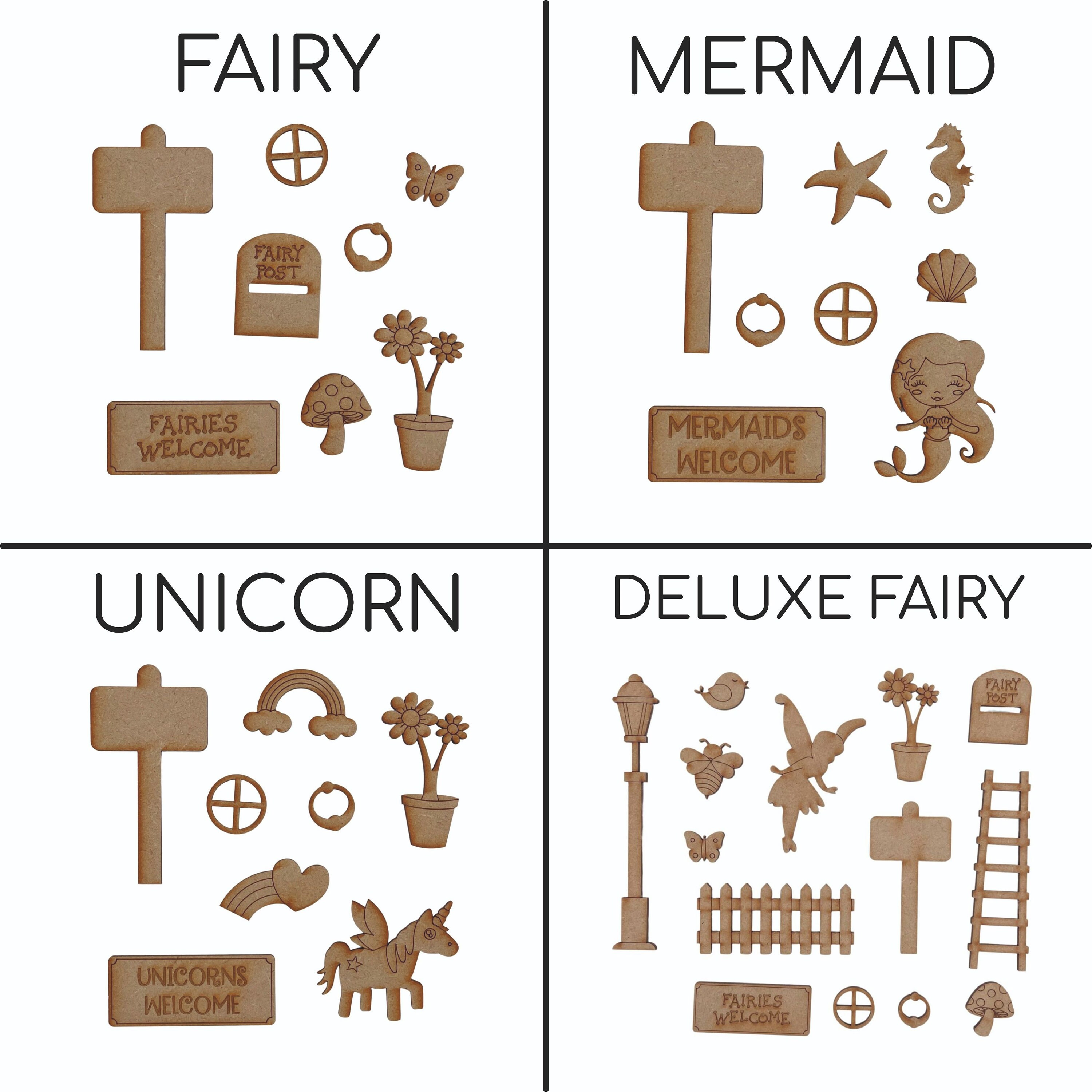 Laser Cut MDF Wooden Fairy Door Craft Kit Fairy Door With - Etsy