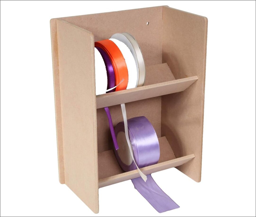 Wooden MDF Ribbon Holder Rack, Craft Room Ribbon Holder Tidy - Etsy
