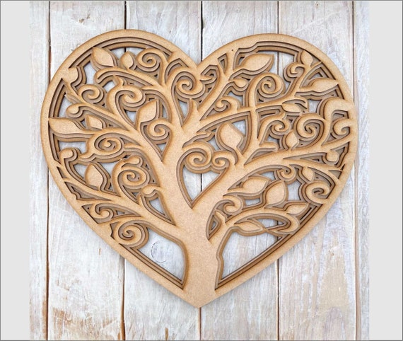 MDF Laser Cut Multi Layer Family Tree Sign Design Your Own - Etsy UK