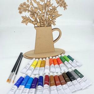 DIY 3D Layered MDF Flower Jug, Make Your Own Flower Jug, Decorate Your ...