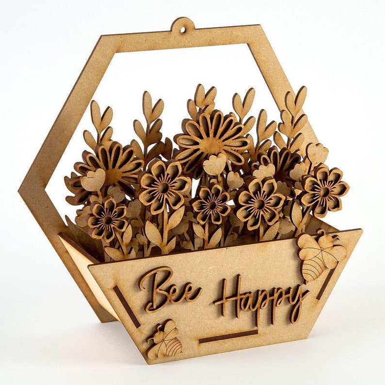 DIY MDF Flower Pot | Make Your Own Flower Pot | Laser Cut Wooden ...