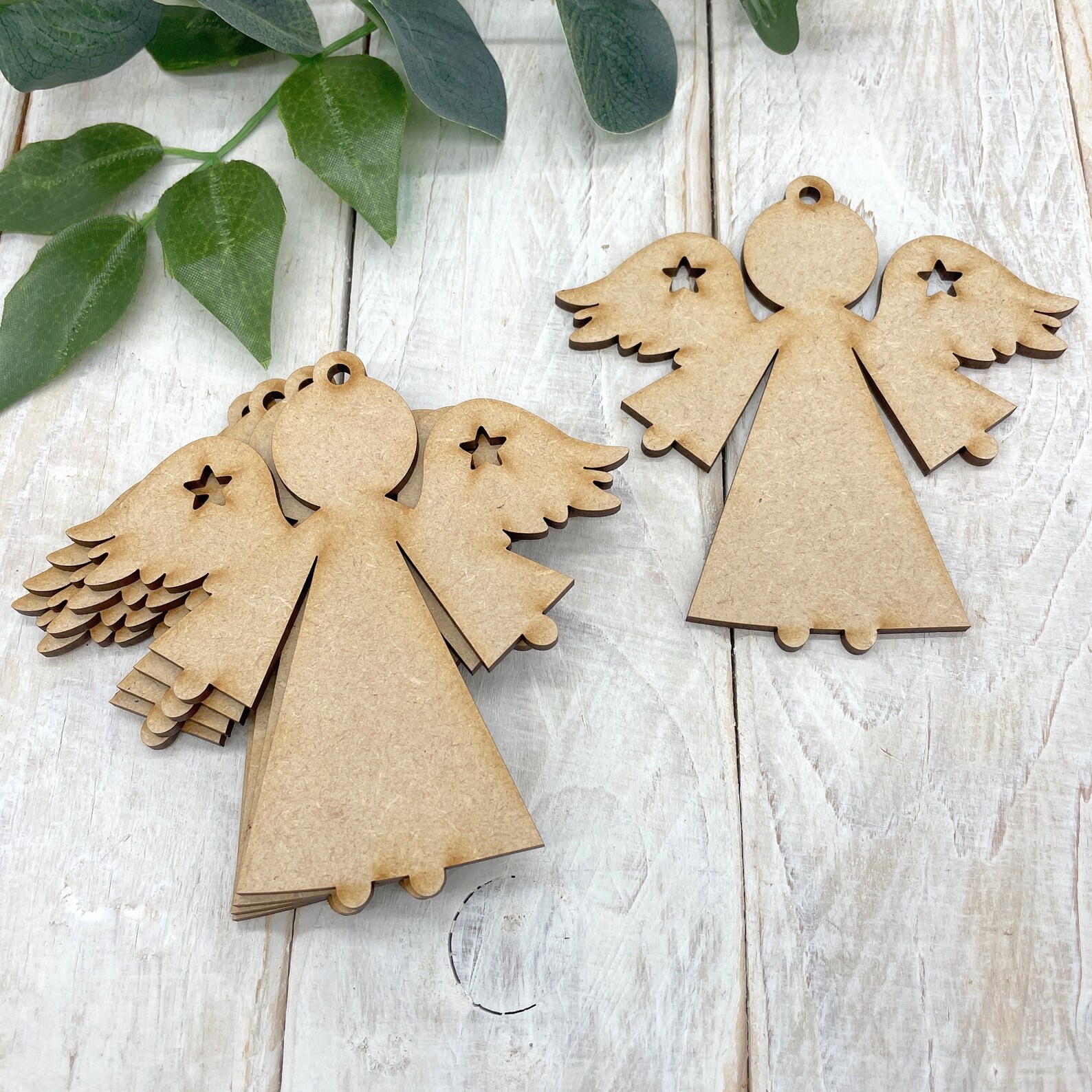 Christmas MDF Embellishment Craft Shape, Wood Blank DIY Decoration 5 ...