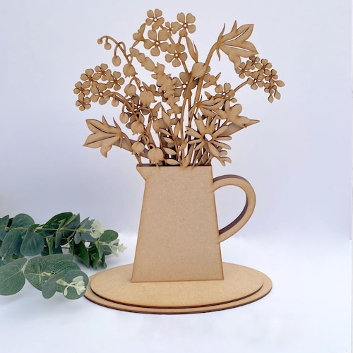 DIY 3D Layered MDF Flower Pot Make Your Own Flower Pot - Etsy UK
