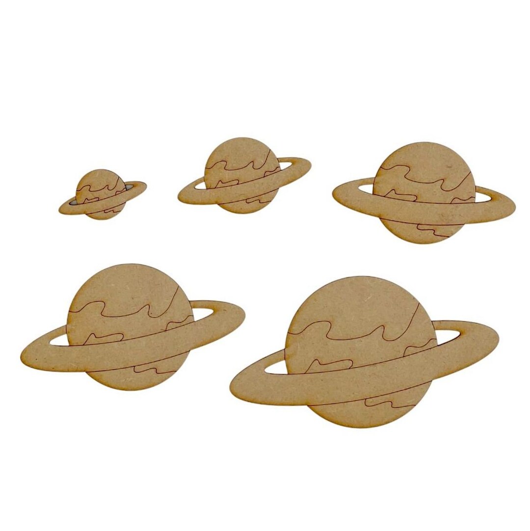 Space MDF Embellishments Craft Shape, Wood Blank DIY Decoration Space ...