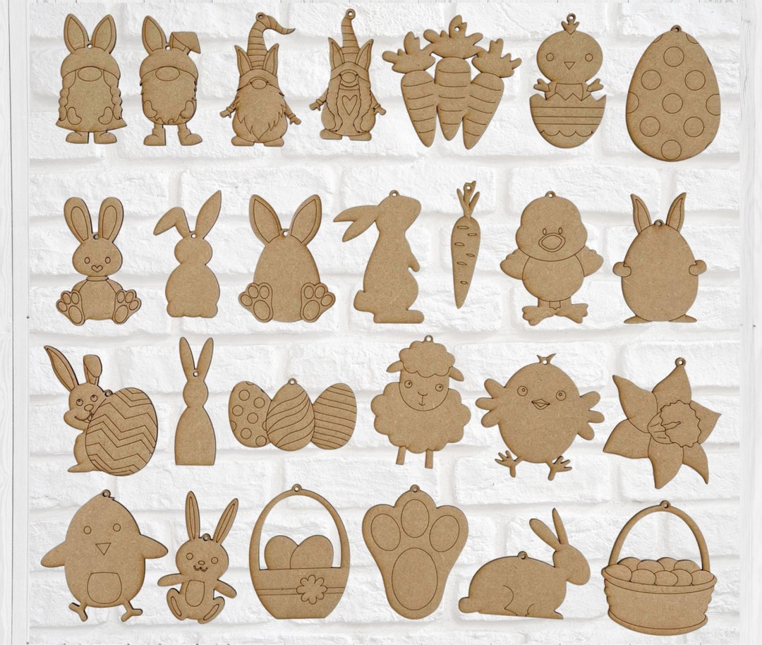 DIY MDF Craft Shapes, Wooden Embellishments, Blank Tags, Laser Cut ...