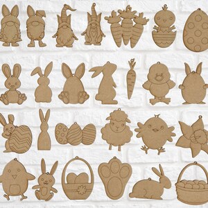 DIY MDF Craft Shapes, Wooden Embellishments, Blank Tags, Laser Cut ...