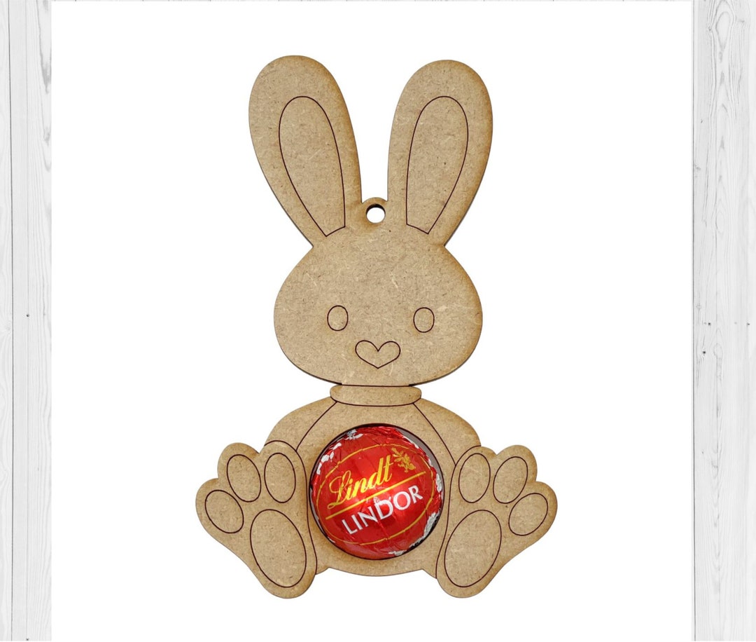 MDF Easter Lindt Chocolate Holder Wood Craft Blank Shape Lindt ...