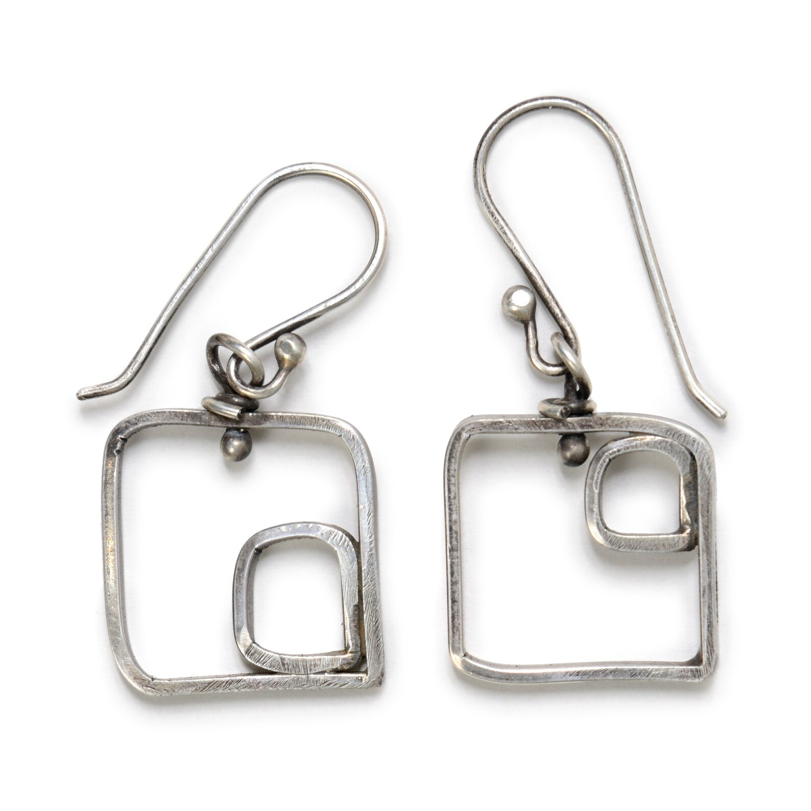 Geometry Earrings Sterling Silver Earrings Geometric Jewelry ...