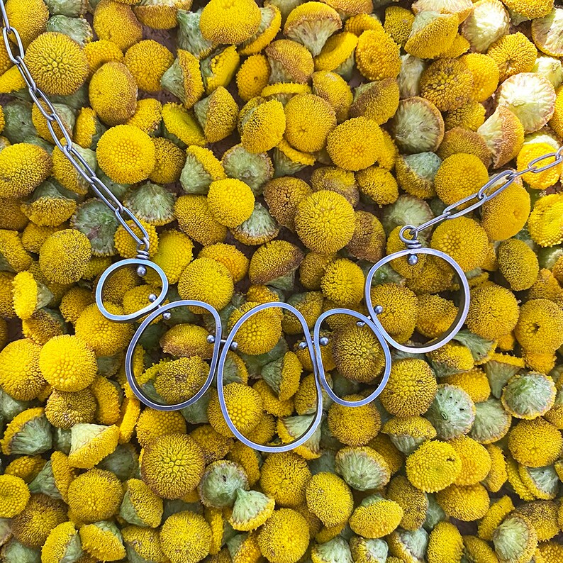 Boulders Necklace - Forged Sterling Silver - Handcrafted Jewelry ...