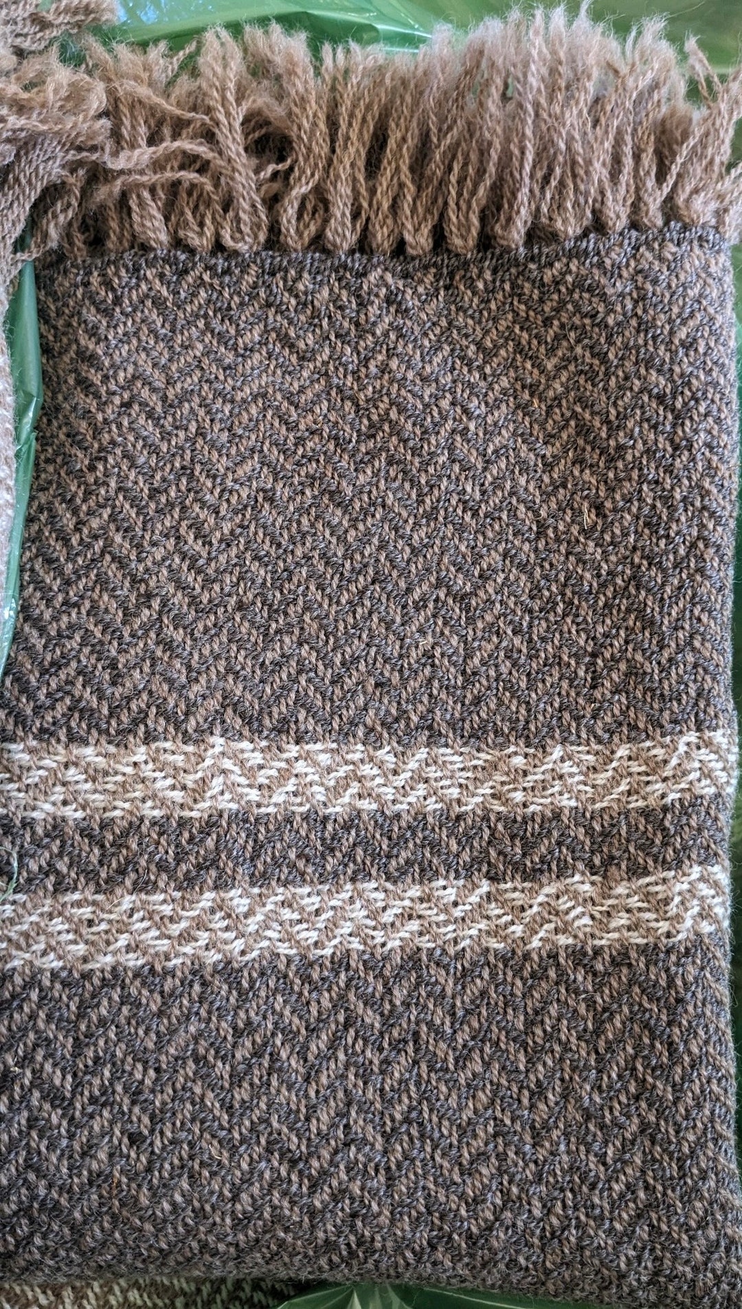 Grey and Beige Twill Throw - Etsy