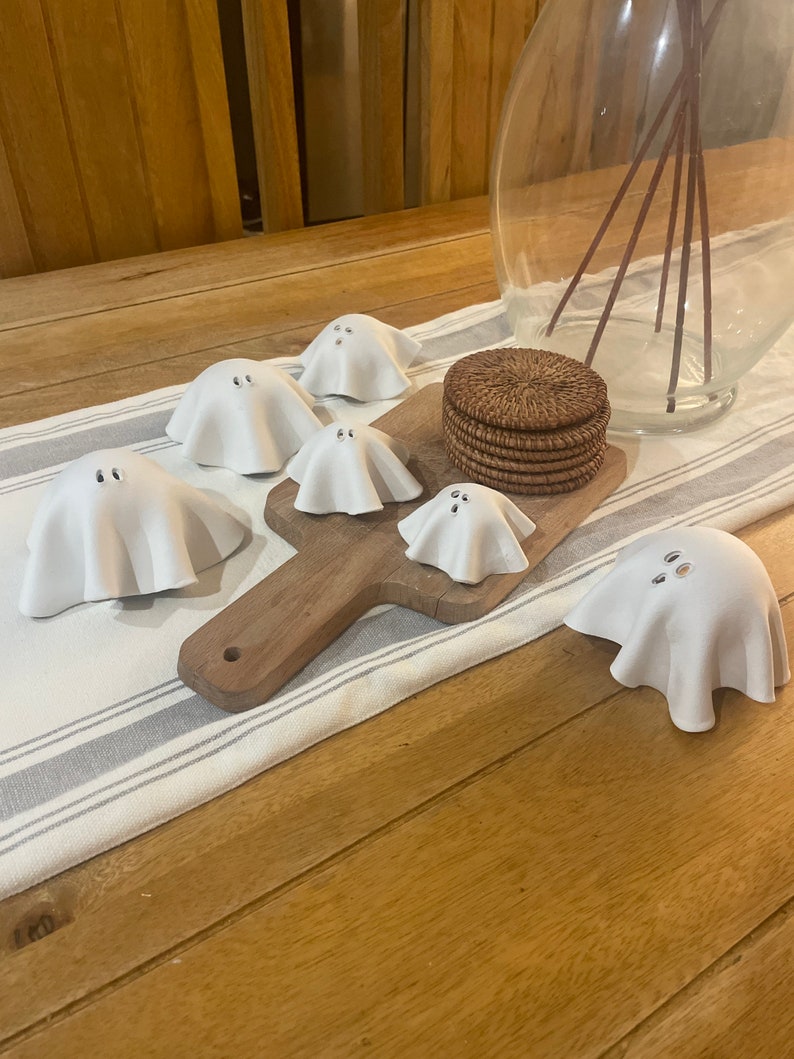 Halloween Home Decor/ Spooky Season / Ghost Tea Lights / - Etsy