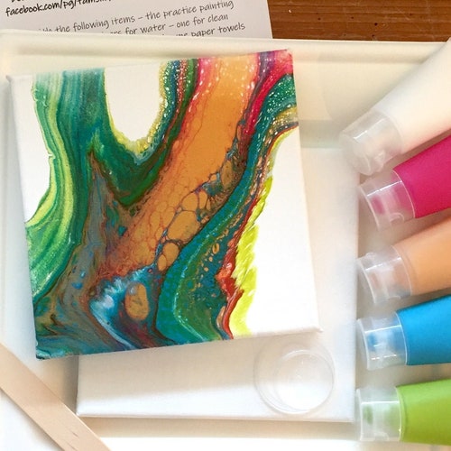 Acrylic Pouring Painting Kit: Strainer Pour | Etsy