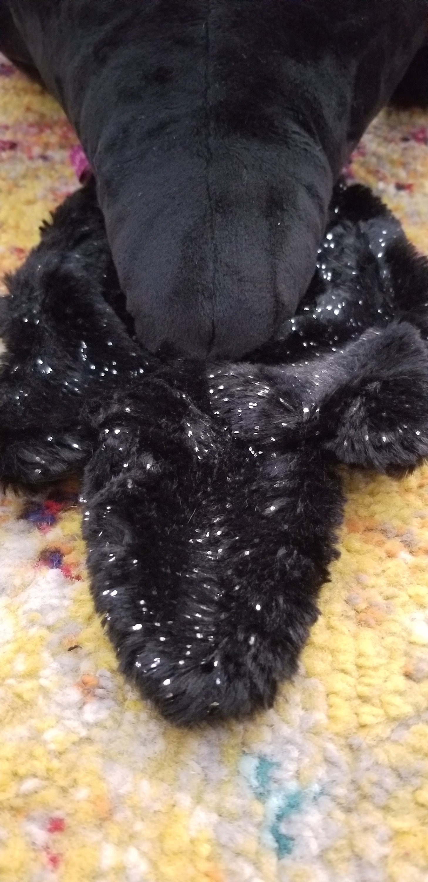 Black Raptor Sparkly Feathers Plush Dinosaur - Etsy