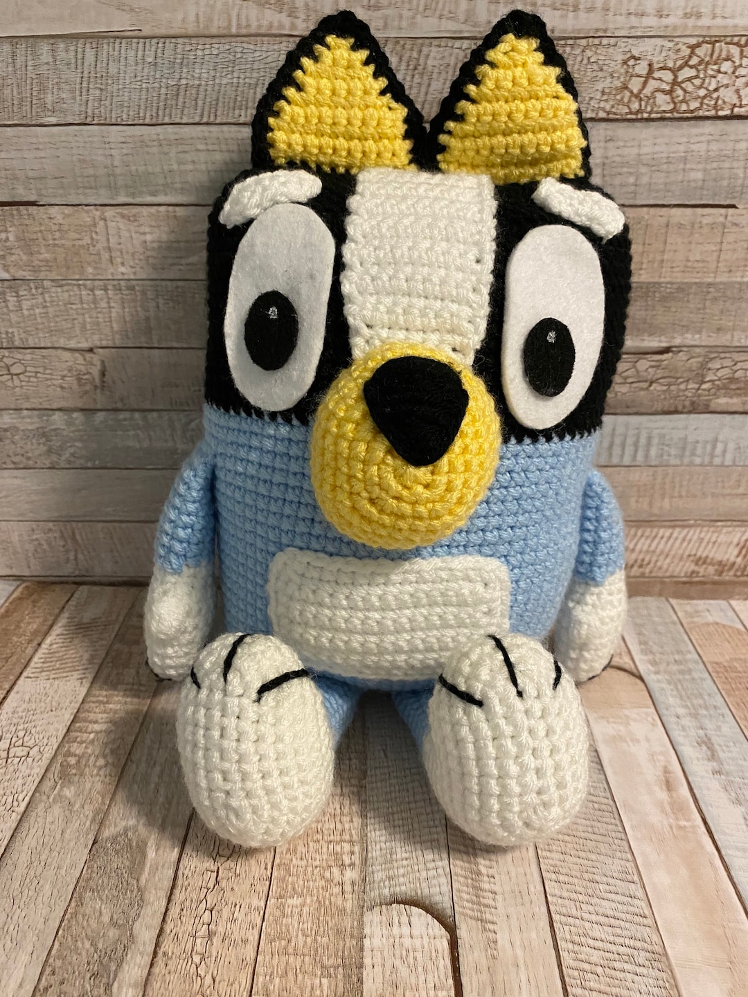 Blue Heeler Crocheted Toy, Australian Cattle Dog, Stuffed Cartoon ...