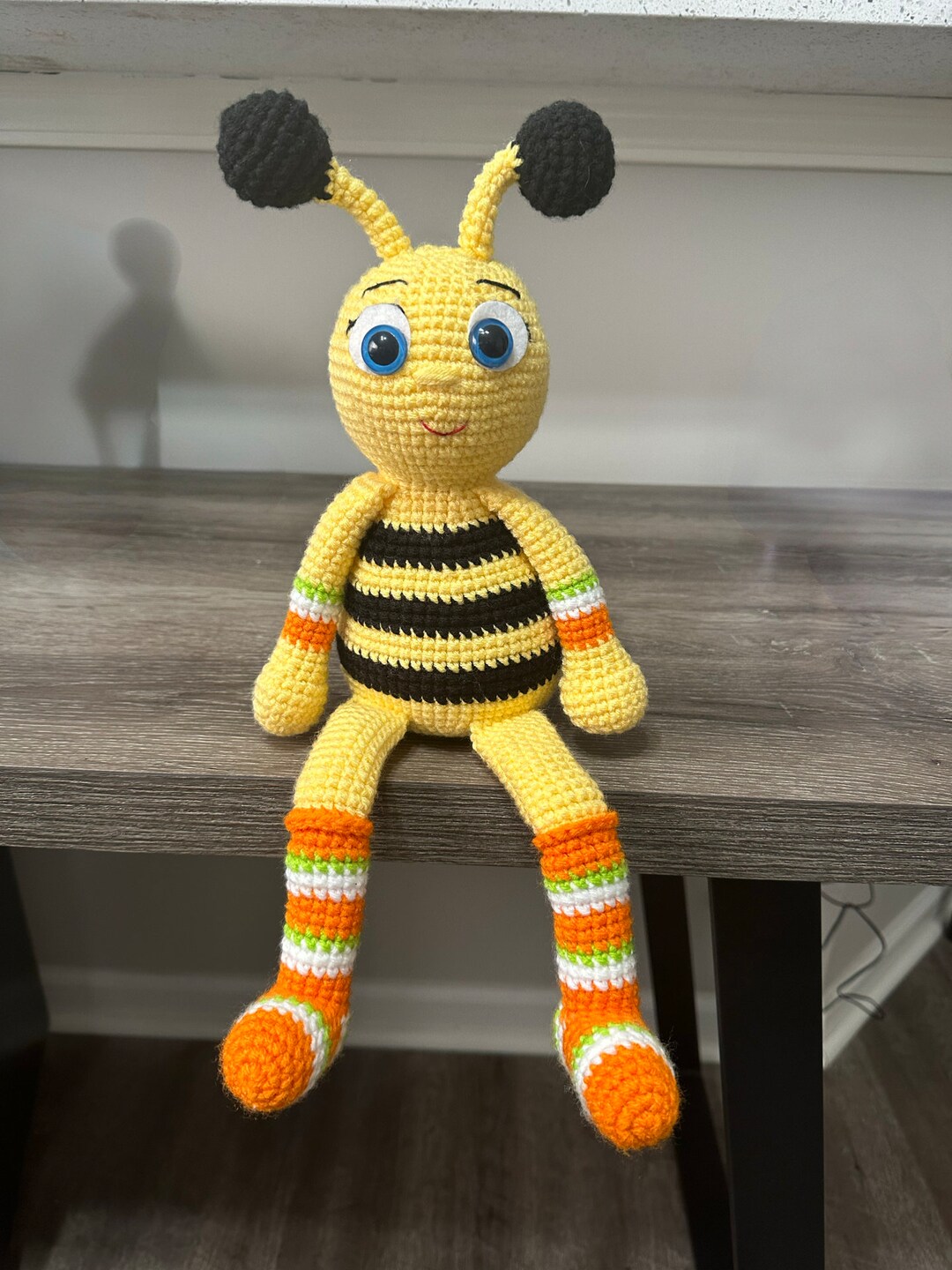 Bea the Sweet Honey Bee - Crochet Doll - 13.5" - - Etsy