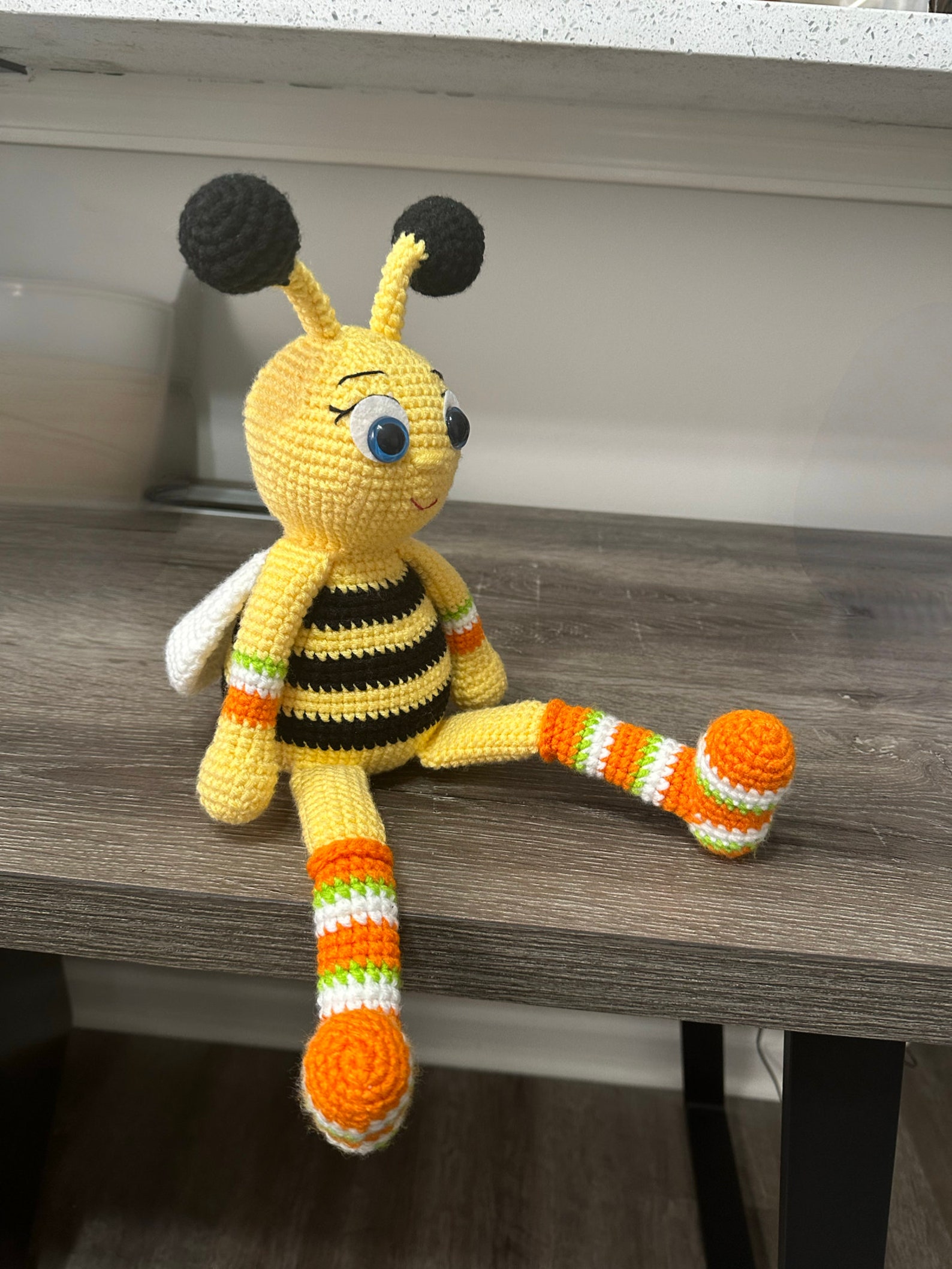 Bea the Sweet Honey Bee - Crochet Doll - 13.5" - - Etsy