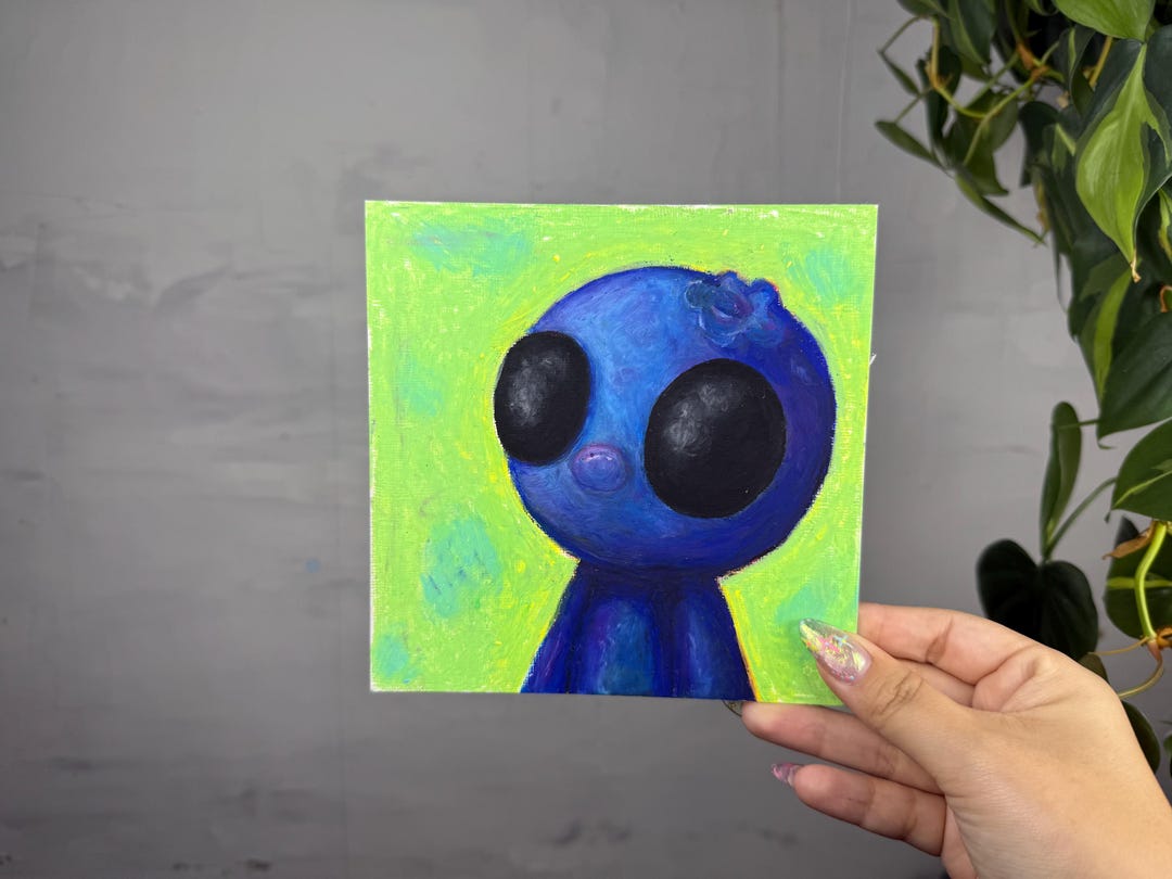 Blueberry Guy Oil Pastel - Etsy