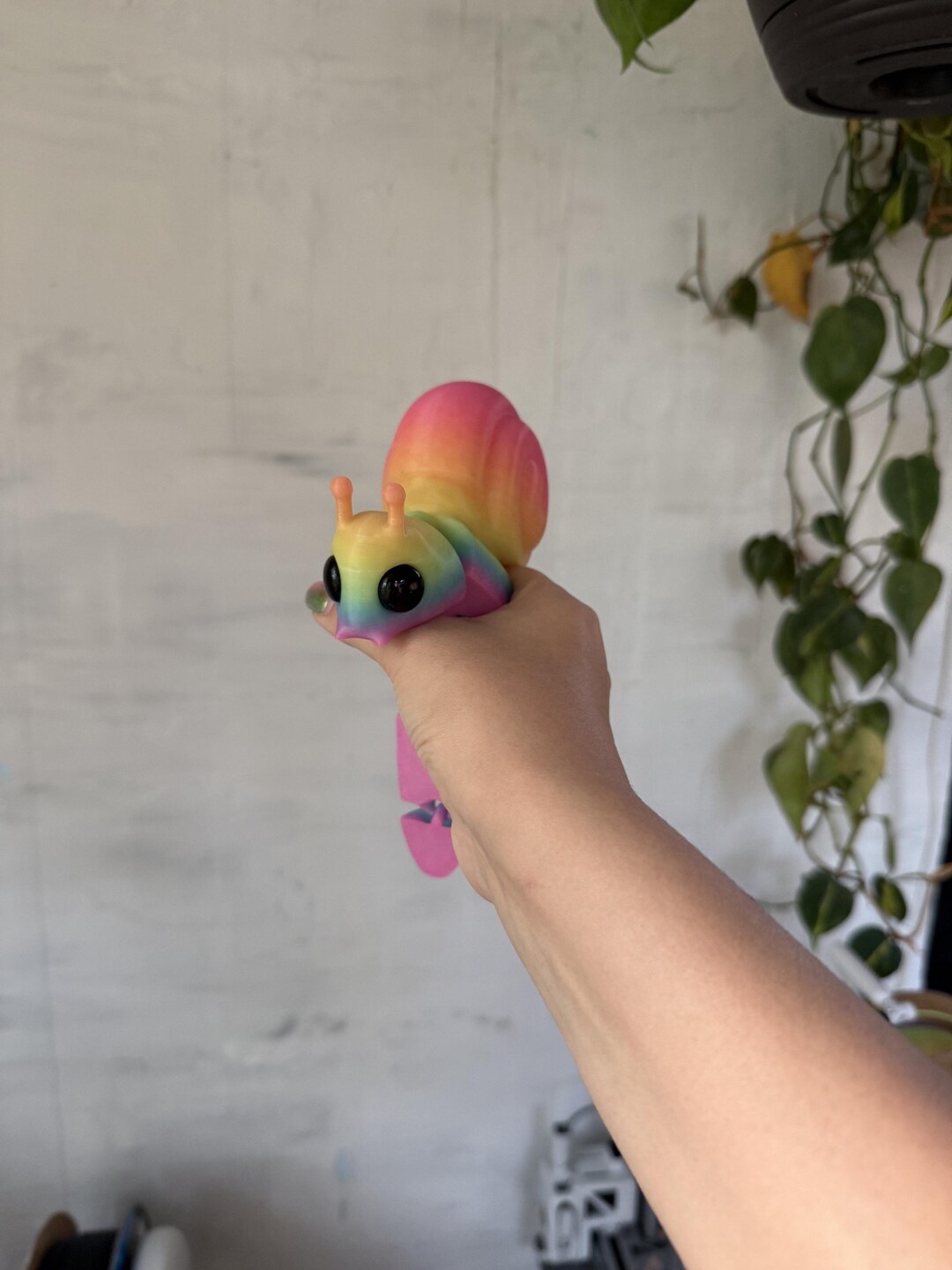 Rainbow Glow Escarglow: 3D Printed Articulating Fidget Toy (7") - Etsy ...