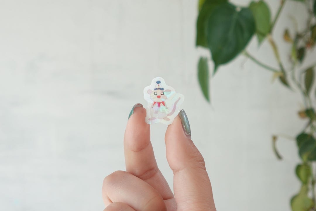Fairy Ratone Sticker | Tiny Sticker | Sticker Filler | Clown Rat ...