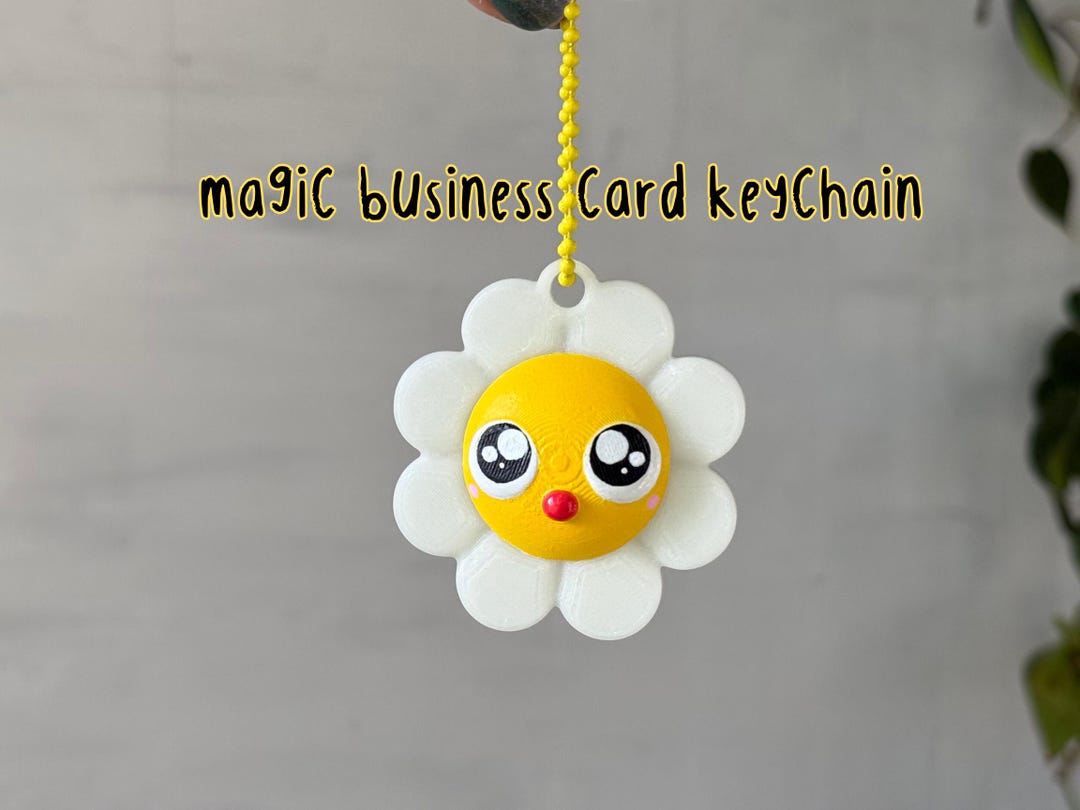Magic Business Card Keychain: Tap to Share Social Media, 3D Printed - Etsy