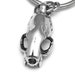 Metal Weasel Skull Keychain, Polished Pewter, Hand Carved Animal Charm ...