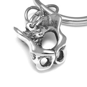 Pelvis Keychain, Human Anatomy Pelvic Bone Keyring in Pewter - Etsy
