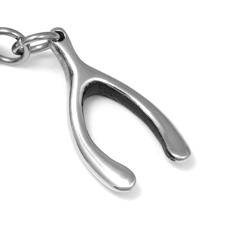 Wishbone Keychain - Etsy