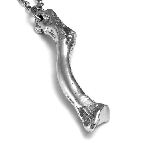 Human Humerus Necklace in Pewter Arm Bone Pendant Anatomical - Etsy