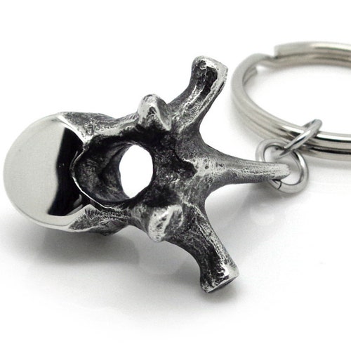 Human Cervical Vertebra Keychain Spine Bone Charm Key | Etsy