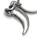 Wolf Claw Keychain Handmade in Polished Pewter Hand Carved - Etsy