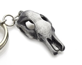 Skull keychain | Etsy
